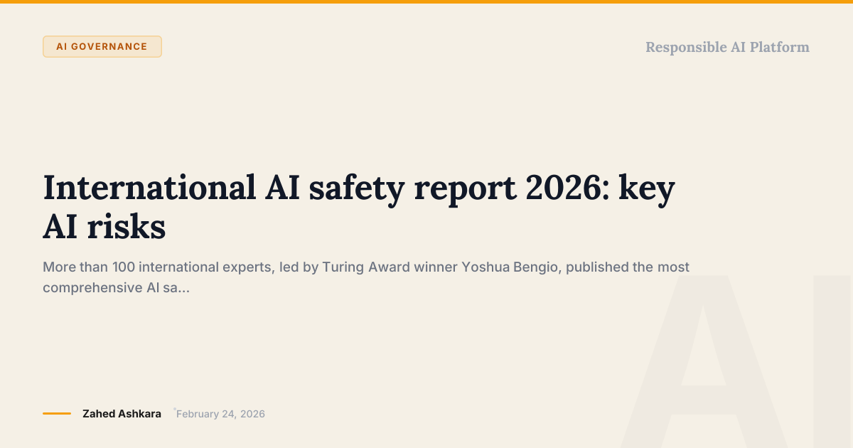 International AI safety report 2026: key AI risks